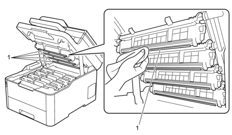 วิธีการทำความสะอาดหัว LED |Brother