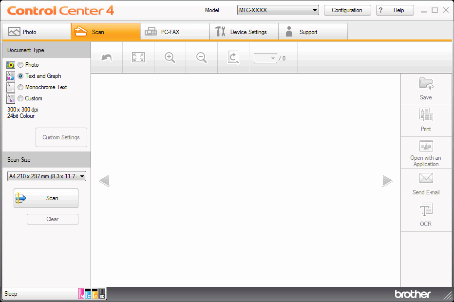Save Scanned Data to a Folder as a PDF File Using ControlCenter4 Home ...
