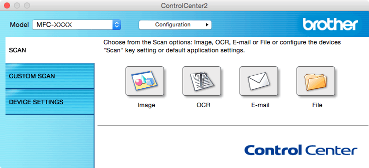 Scan to an Editable Text File (OCR) Using ControlCenter2 (Macintosh ...