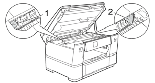 Paper is Jammed in the Front of the Machine | Brother