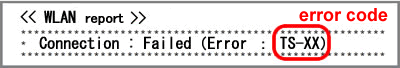 I get a TS error when trying to print on a wireless network. | Brother
