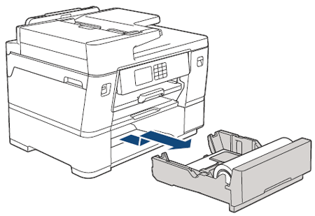 Roll Paper is Jammed Inside and in the Back of the Machine (Roll Paper ...