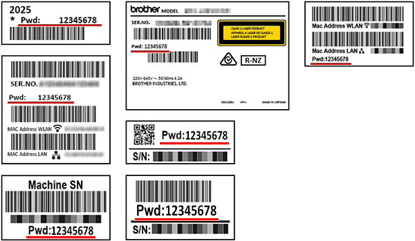 What is the default password for my Brother machine? | Brother