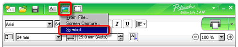 Ich verwende P-touch Editor Lite LAN, wie kann ich Objekte drehen ...