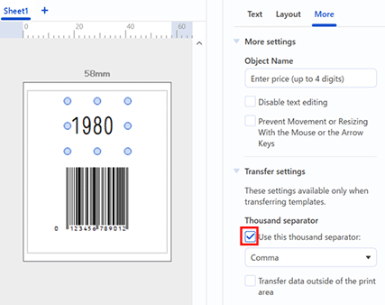 How to customize barcode settings in P-touch Editor 6.7 or later ...